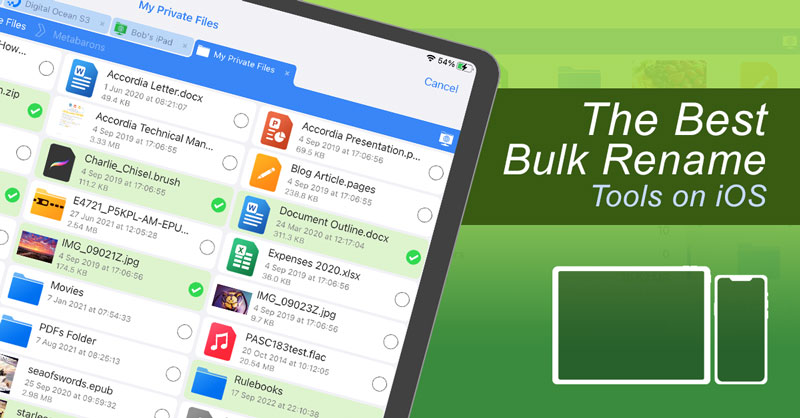 The Best Bulk Rename Tools on iPad/iPhone